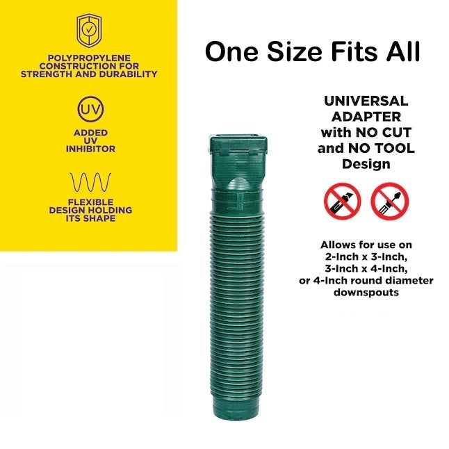 Universal Professional Grade Rain Gutter Flexible Downspout Extension ...