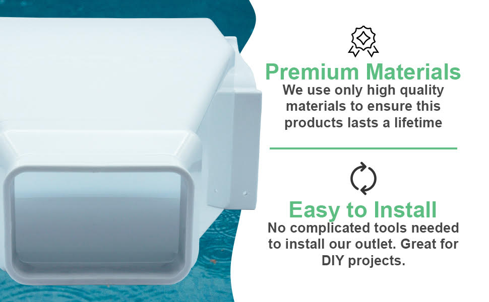 EXTREME Flo Downspout Outlet: High Flow Downspout Outlet for Gutters ...