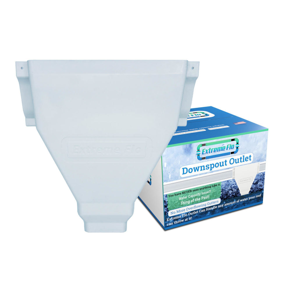 EXTREME Flo Downspout Outlet: High Flow Downspout Outlet for Gutters ...
